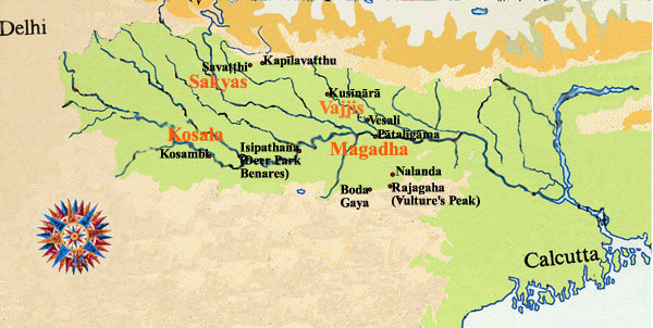 Buddha's India (Map)